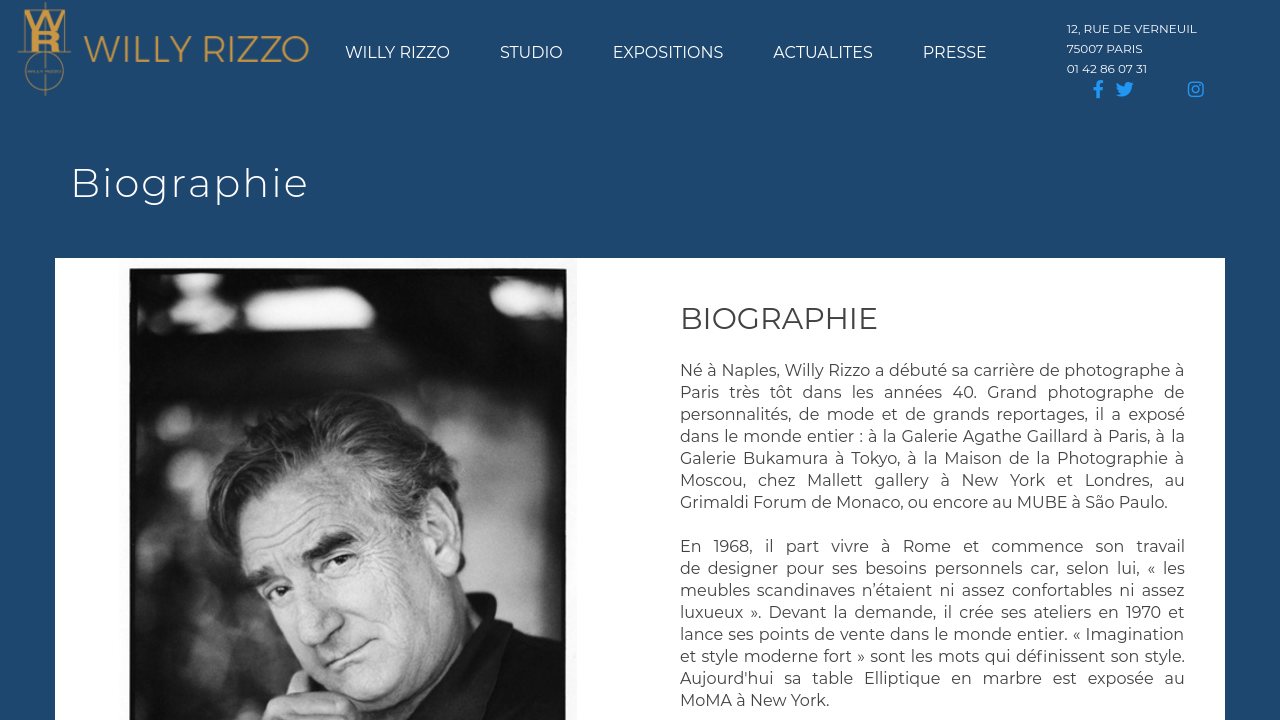 WILLY RIZZO | BIOGRAPHY